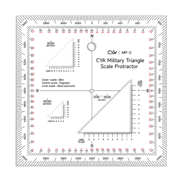 CYA Military Coordinate Scale and Protractor MP-2 - Home - CYA Aviation