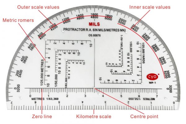 How to Use the Military Protractor for Map Reading - Home - CYA Aviation